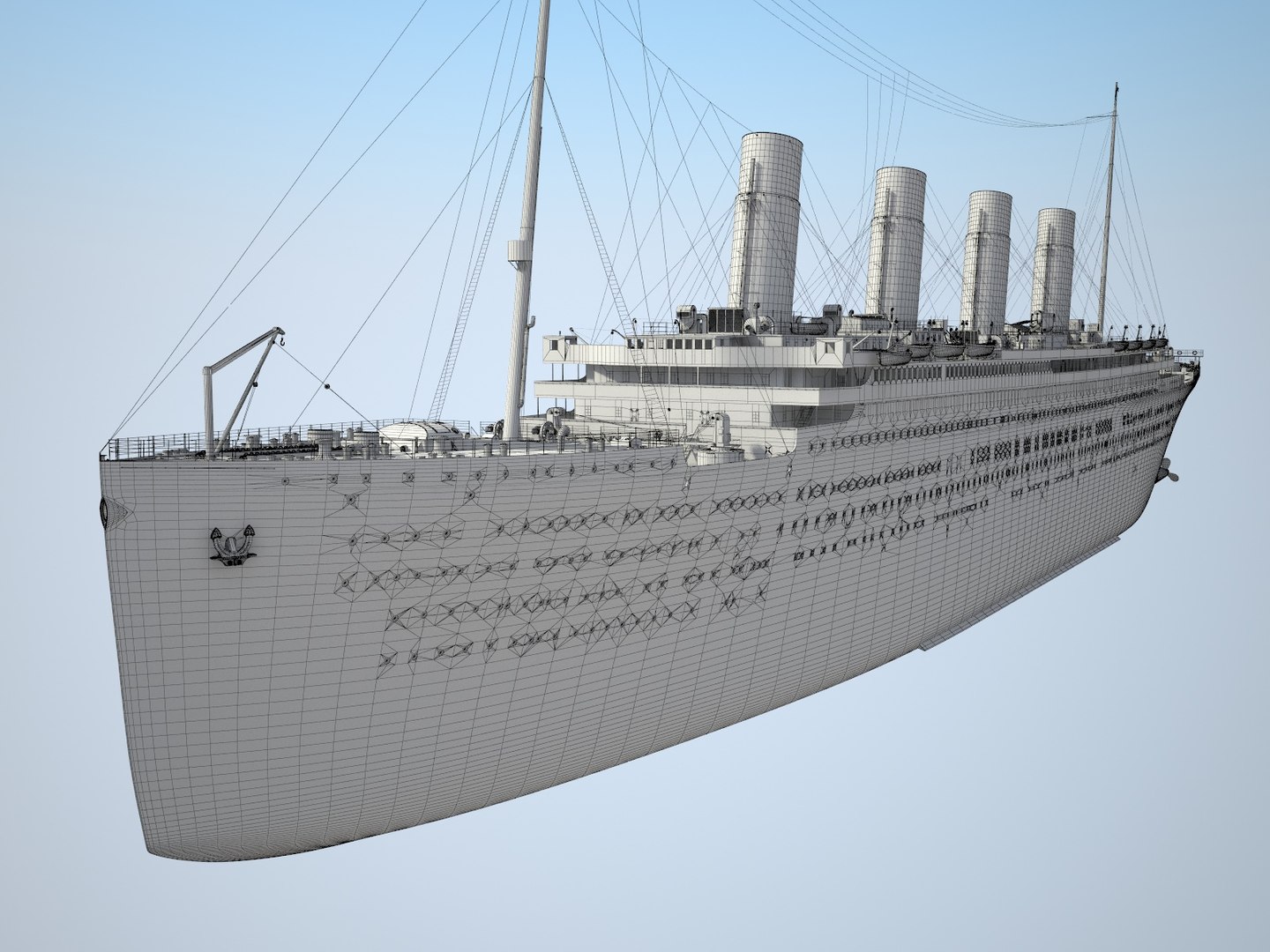3d Model Of Ship Cruise Rms