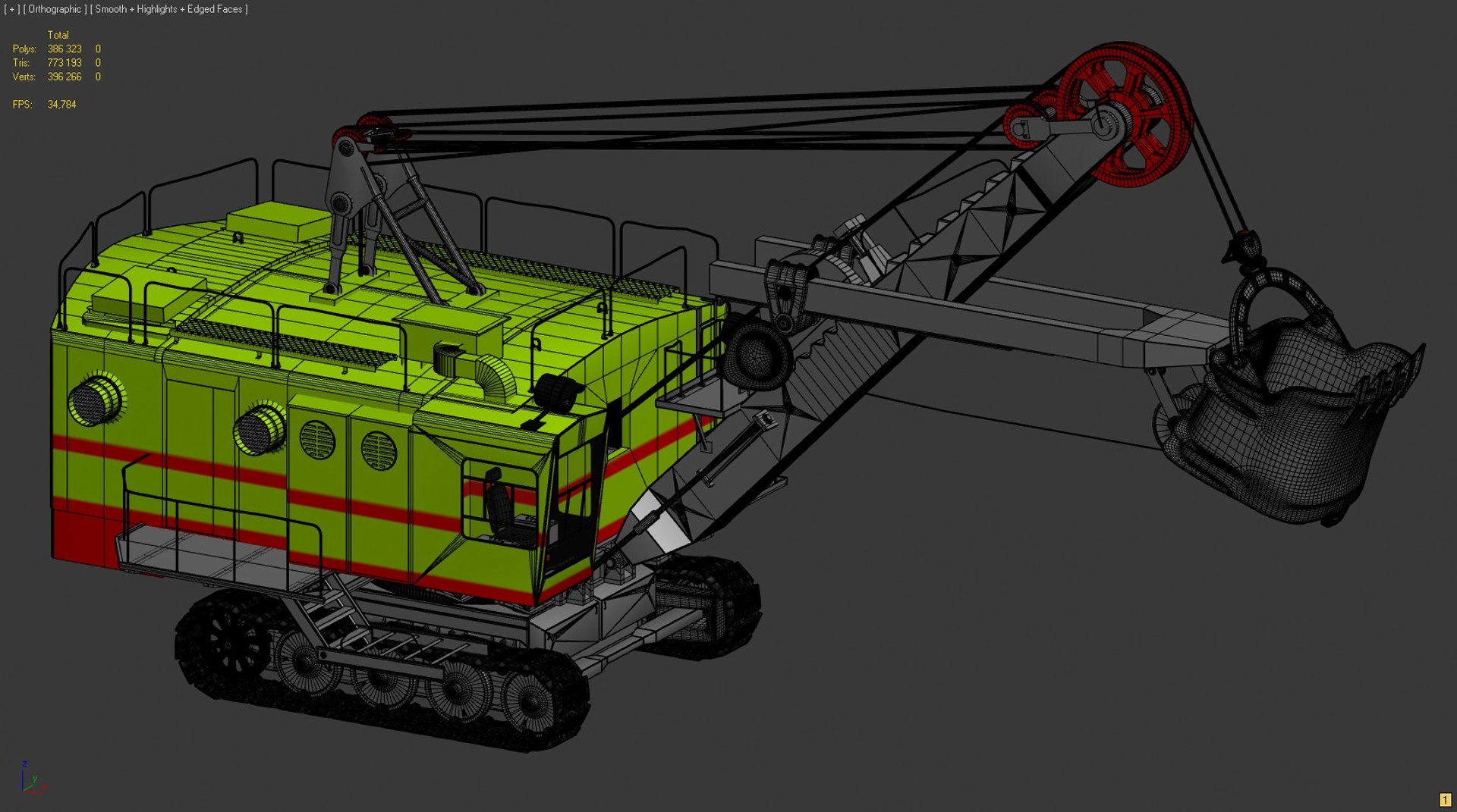 3d Electric Crawler Shovel