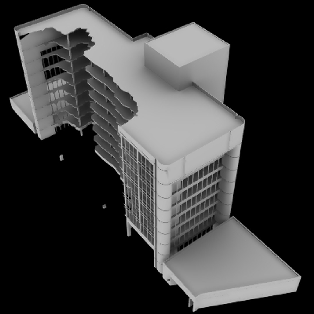 3dsmax Oklahoma City Federal Building