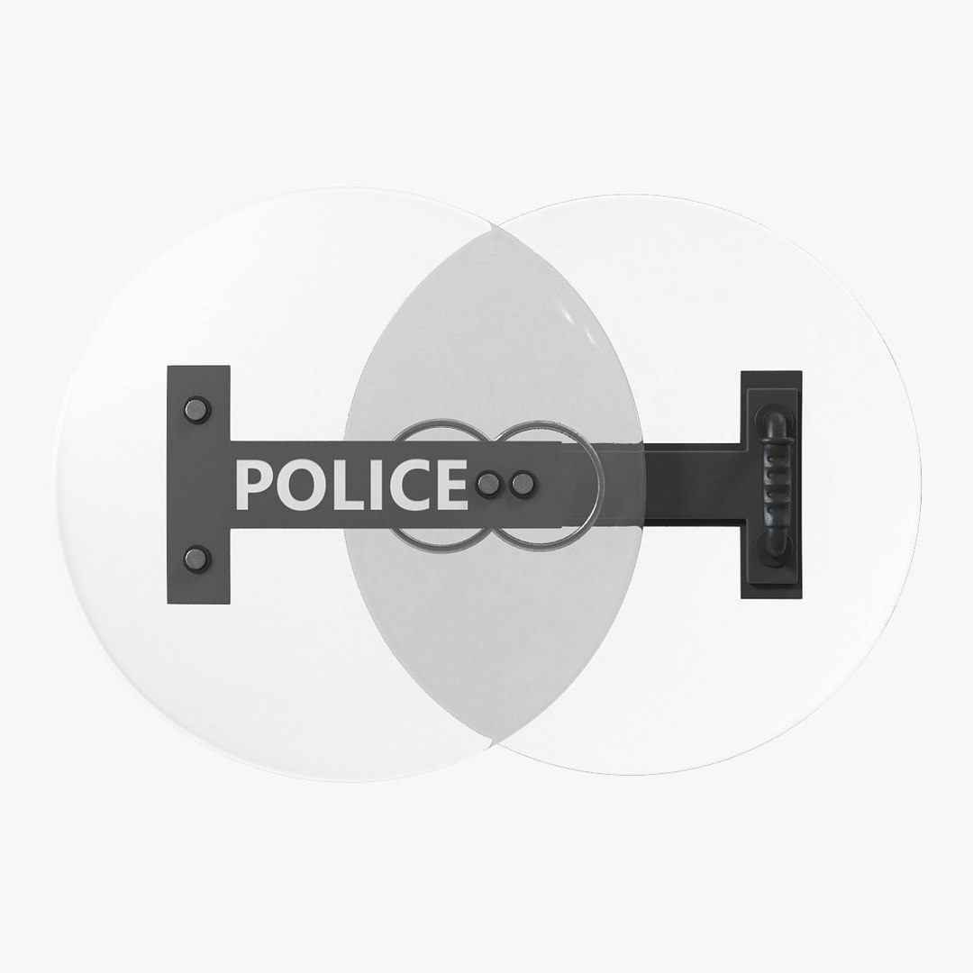 Police Anti Riot Shield C4d