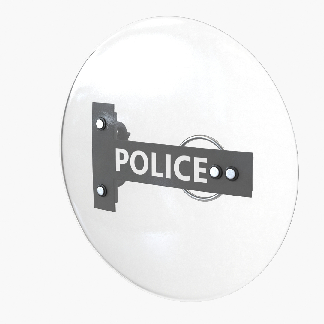 Police Anti Riot Shield C4d