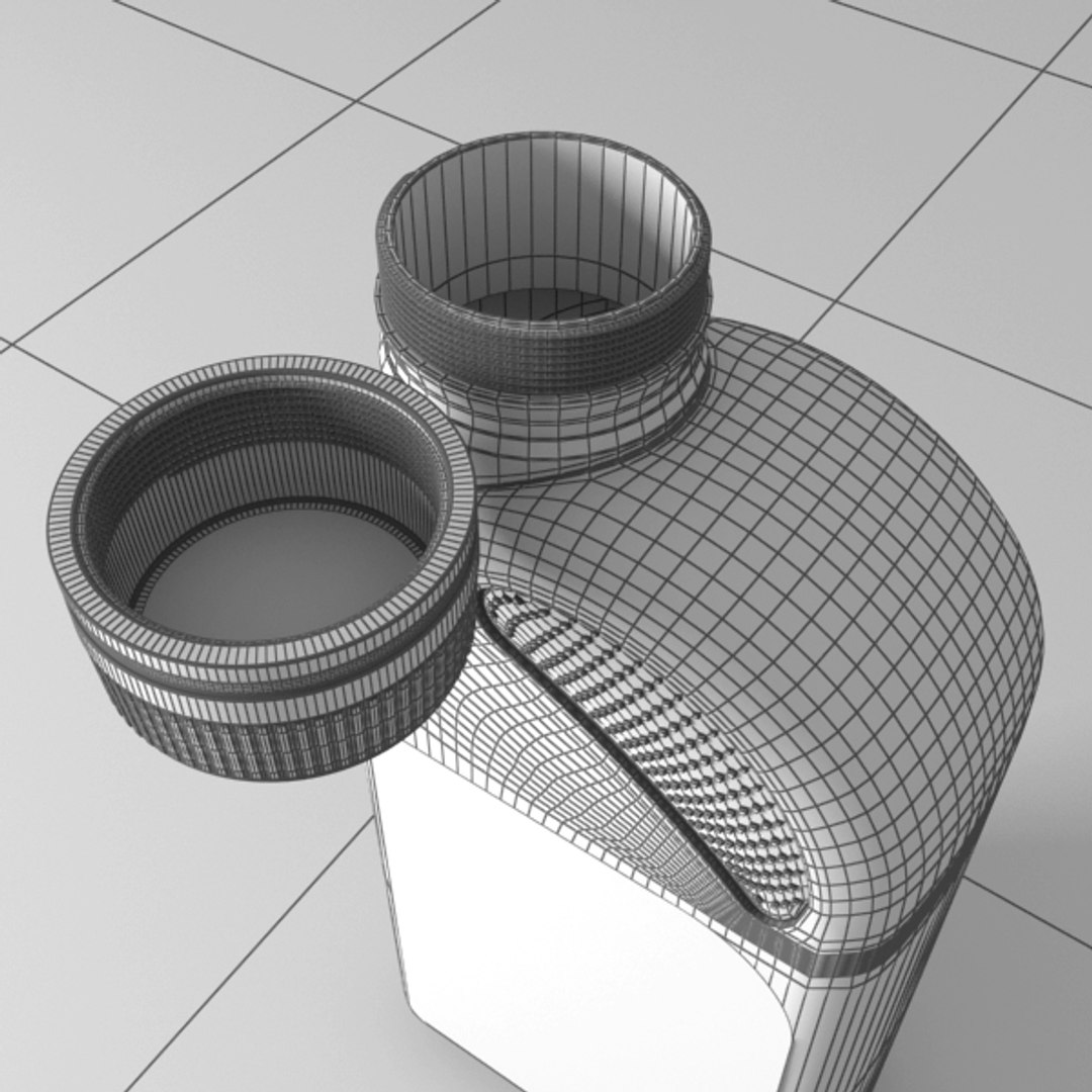 3d motor oil model