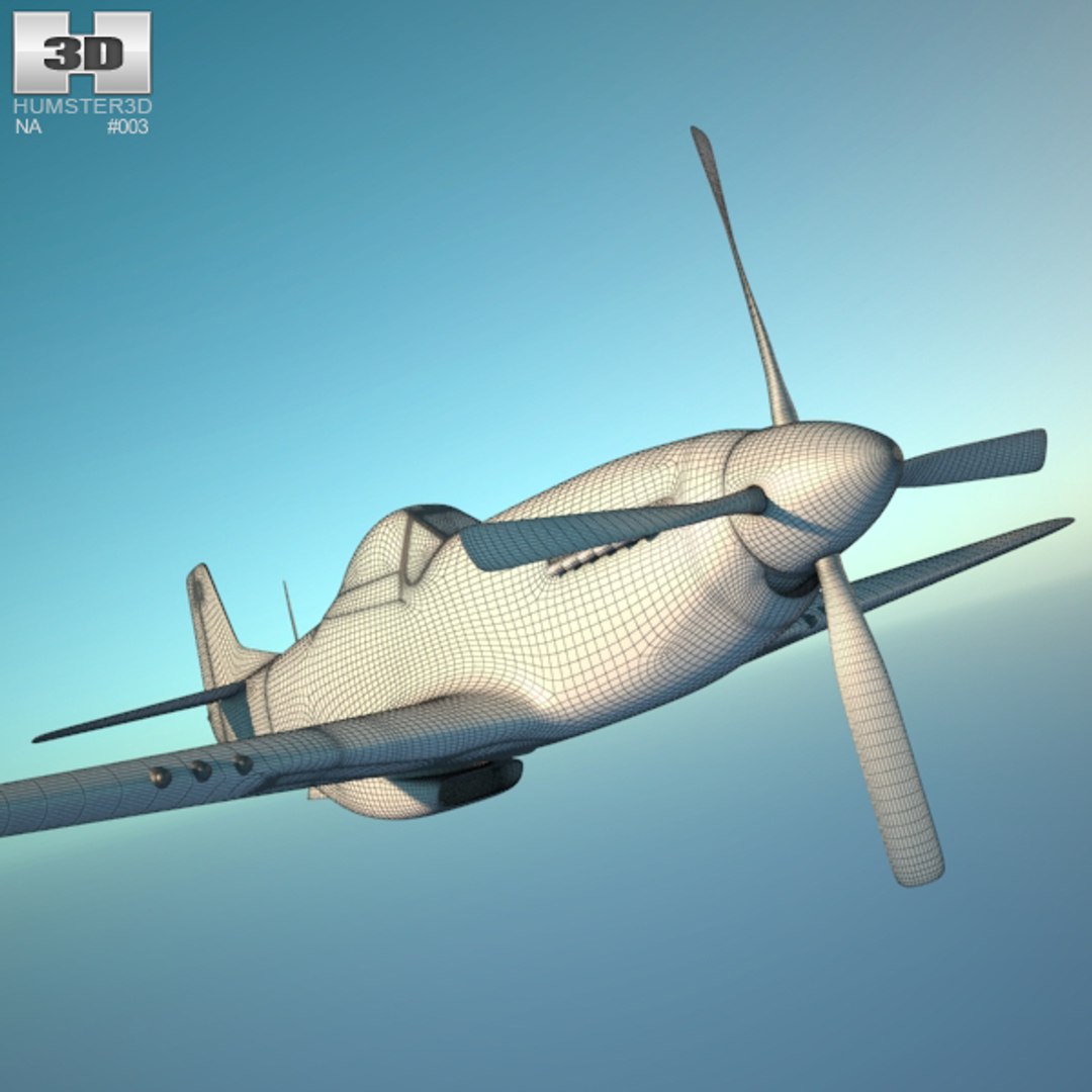 North american p-51 3D model - TurboSquid 1293968
