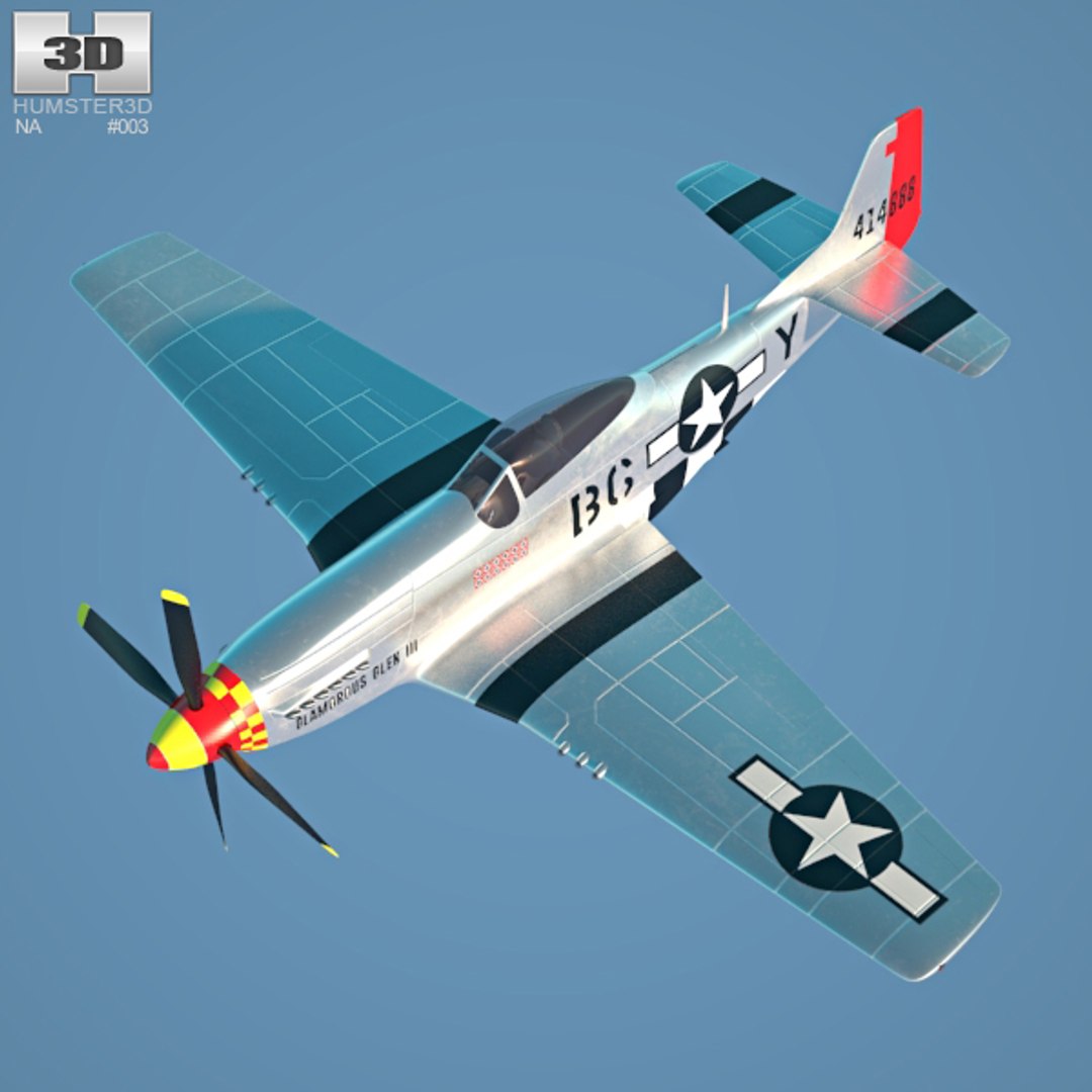 North american p-51 3D model - TurboSquid 1293968