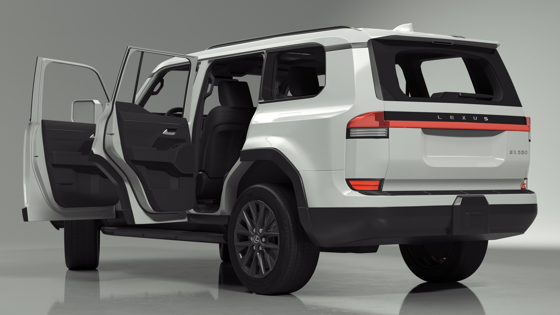 Lexus GX 550 SUV White Rigged for Maya 3D model - TurboSquid 2155822