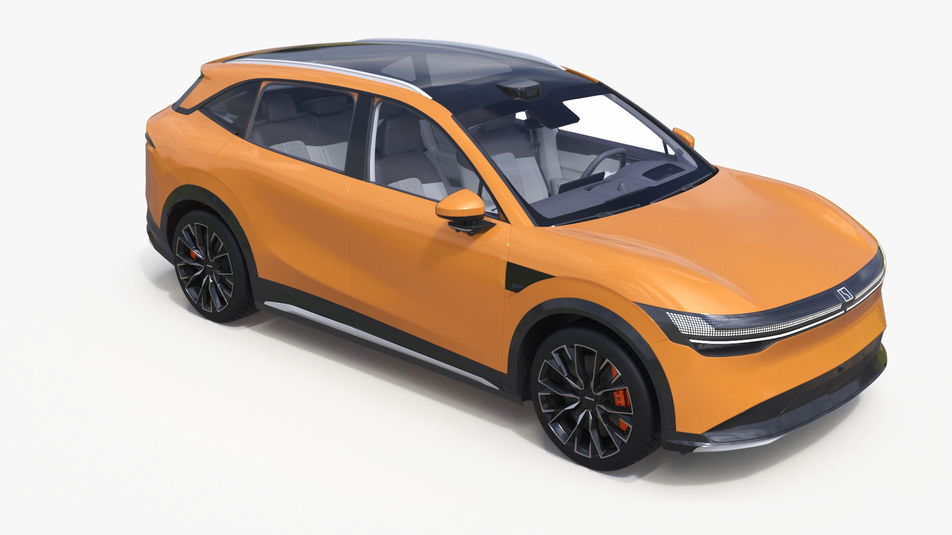 Zeekr 7X Luxury Sunset Orange SUV 3D Model - TurboSquid 2391470