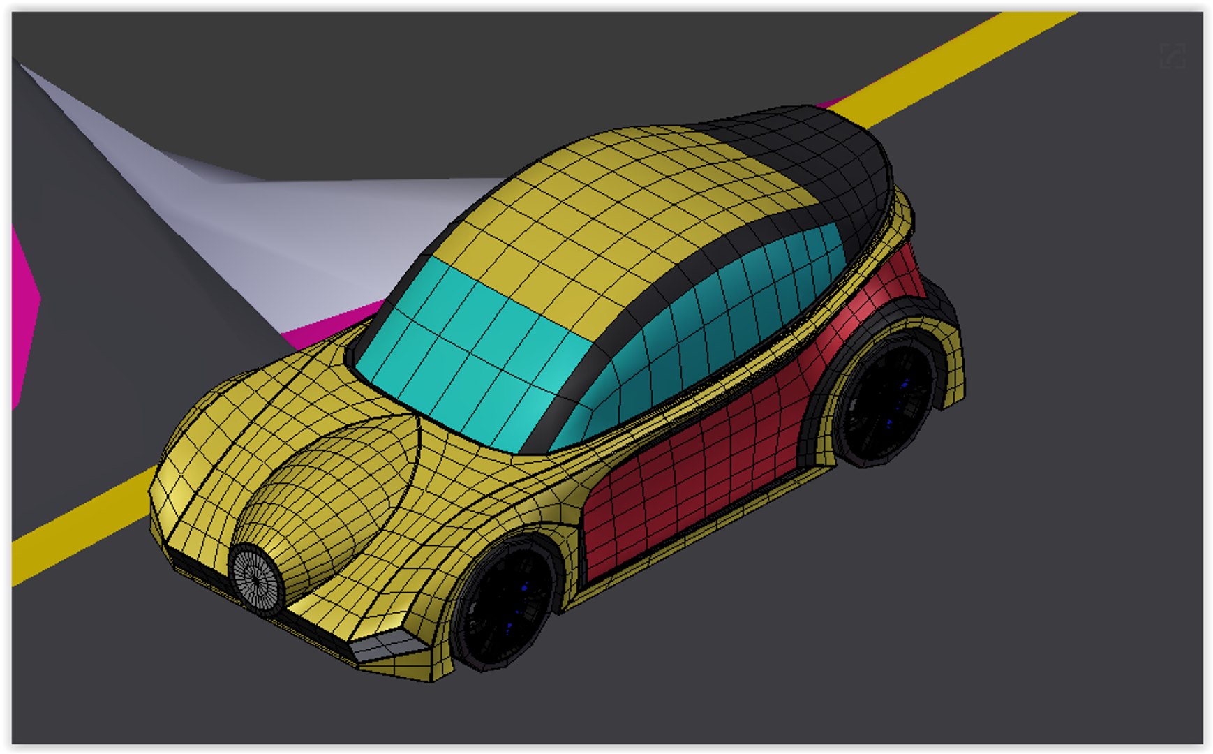 Cars Scene Model - TurboSquid 1374910
