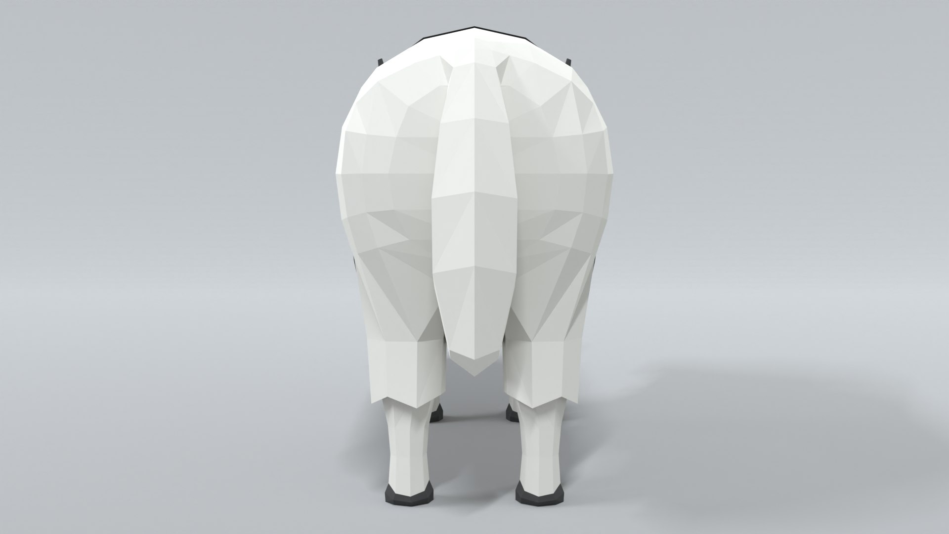 Low Poly Cartoon White Yak 3D Model - TurboSquid 1837855