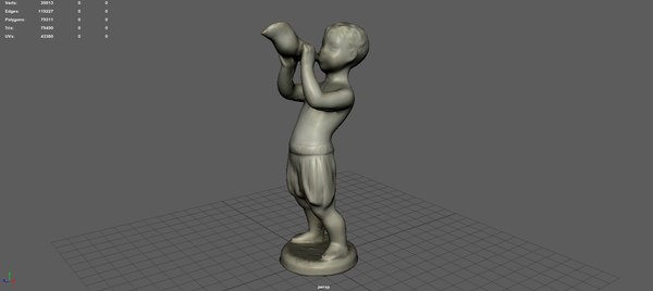 3D child statue 1 model - TurboSquid 1236028