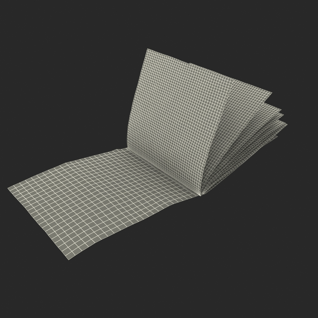 Paper Dollars 3 3d Model