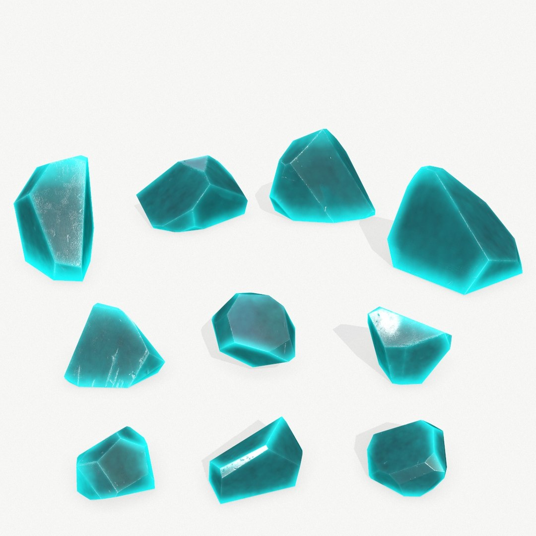 3D Crystal Set - TurboSquid 1886556