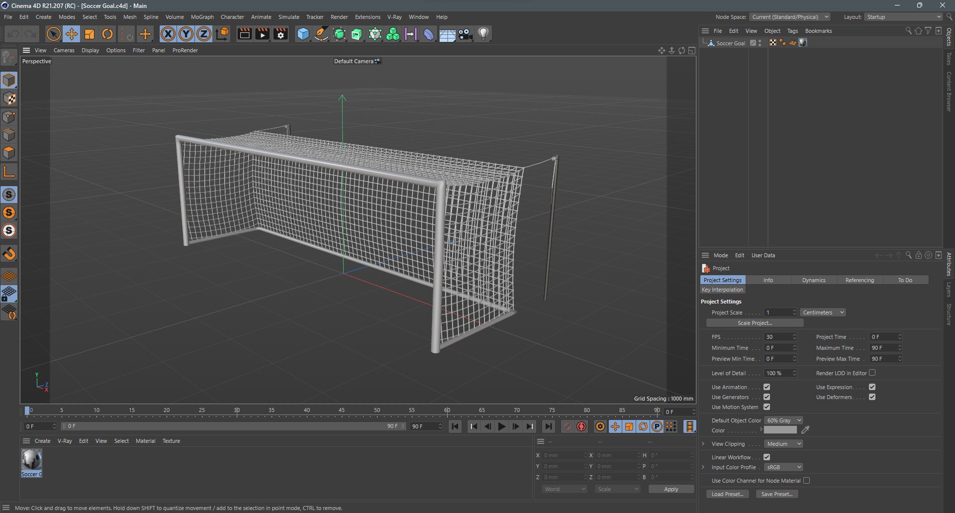 Soccer Goal 3D Model - TurboSquid 2124789