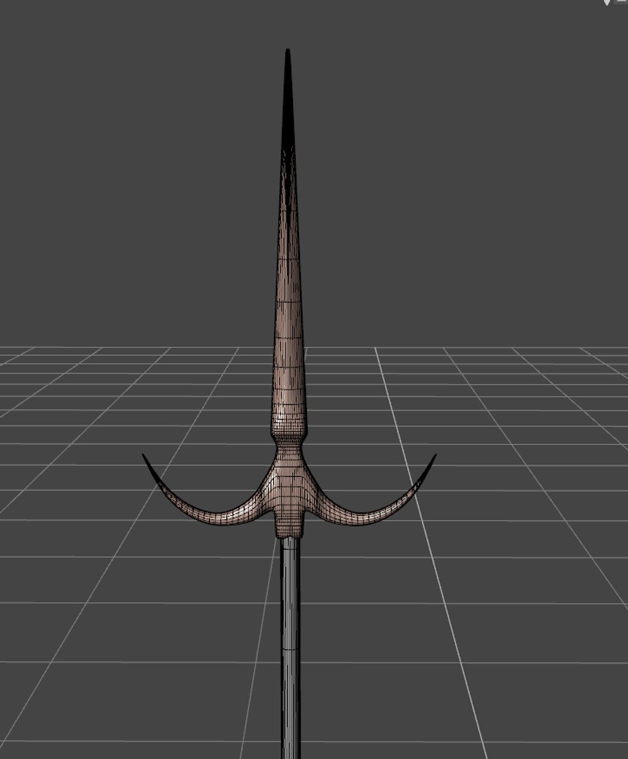 3D weapon polearm - TurboSquid 1593379