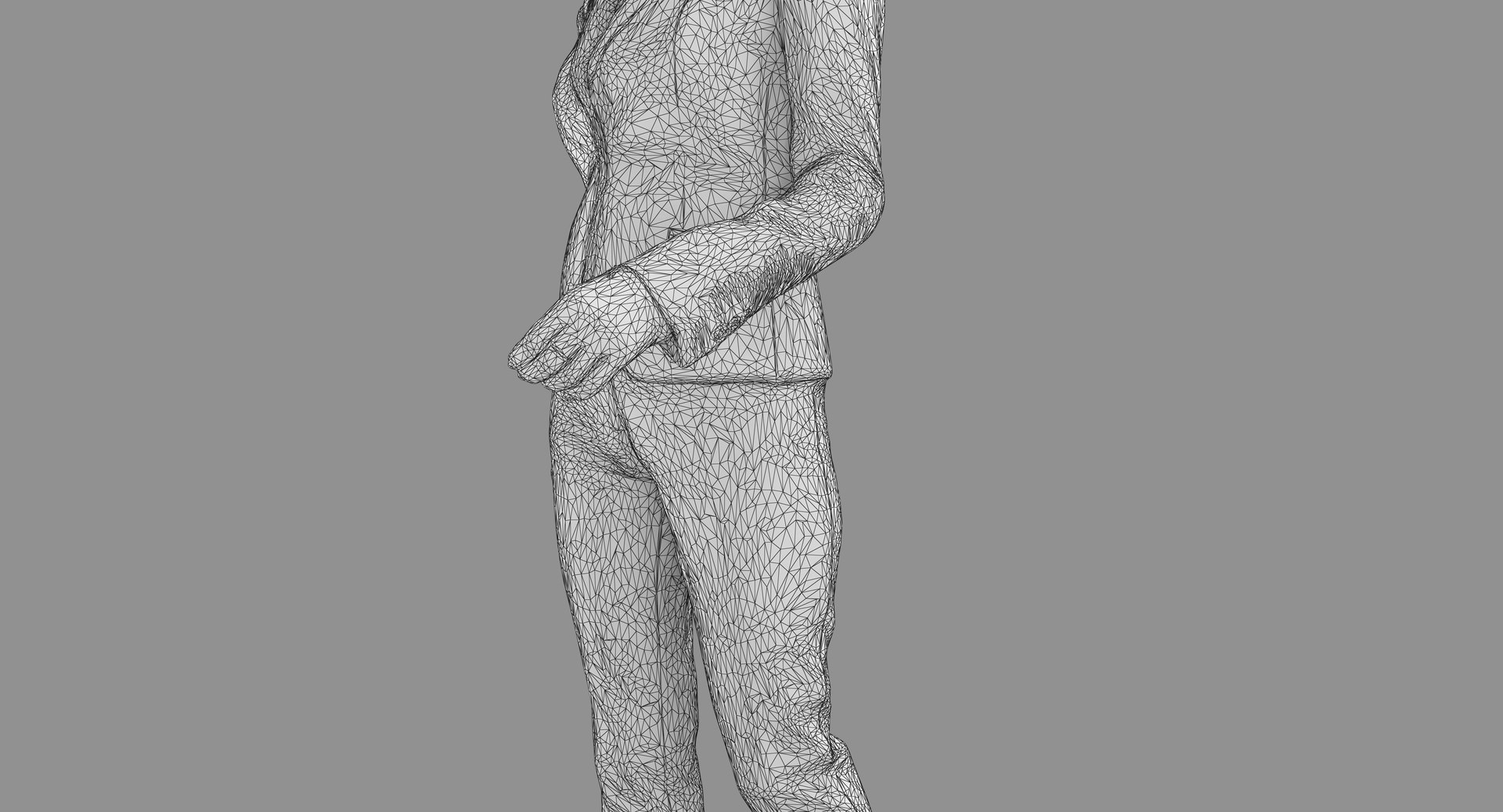 3D active business woman human body - TurboSquid 1158279