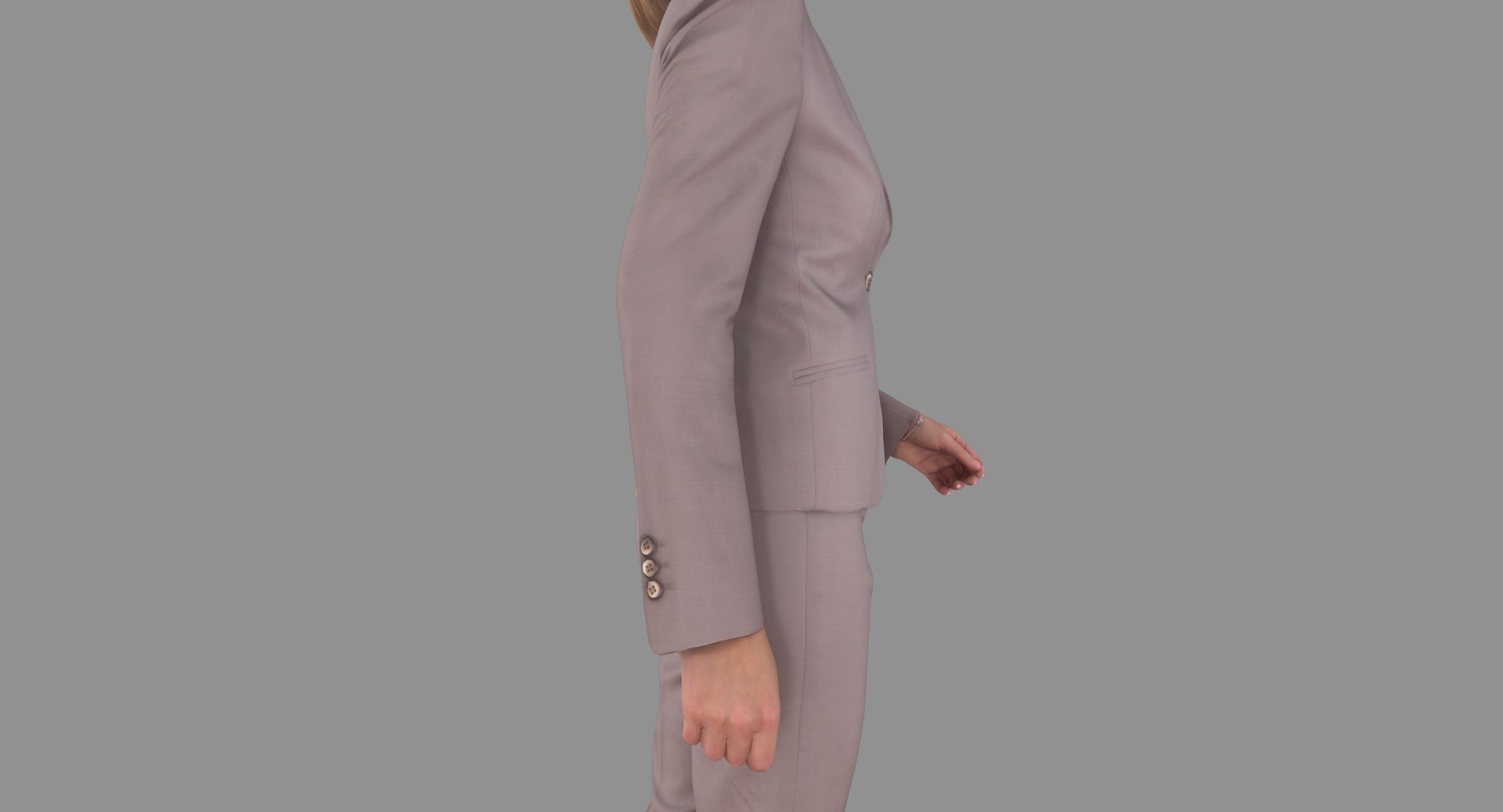 3D active business woman human body - TurboSquid 1158279