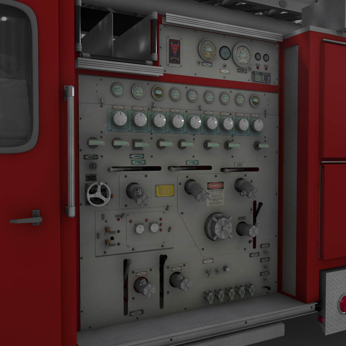 E ladder truck 3D model - TurboSquid 1309263