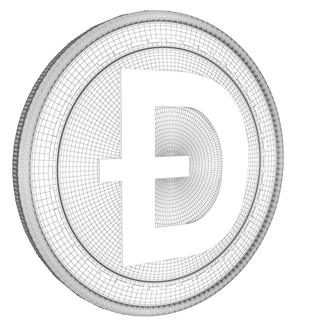 Doge Cryptocurrency Gold Coin 3D Model - TurboSquid 1849161