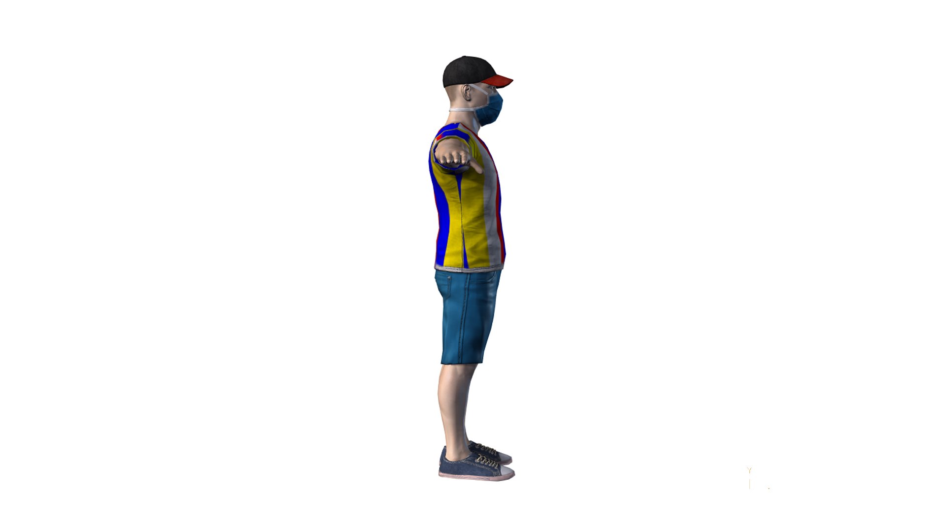 3D Tourist Man 5 - TurboSquid 1902656