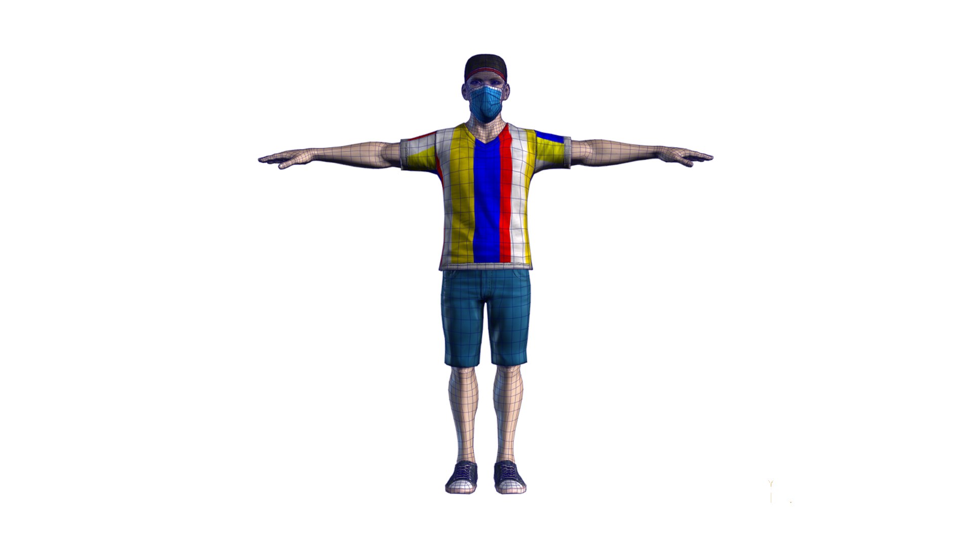 3D Tourist Man 5 - TurboSquid 1902656