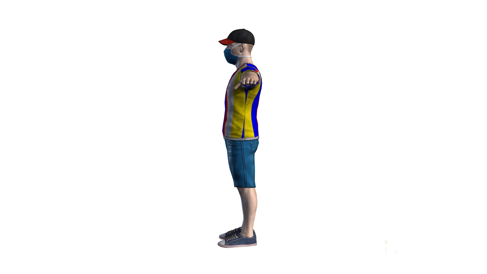 3D Tourist Man 5 - TurboSquid 1902656