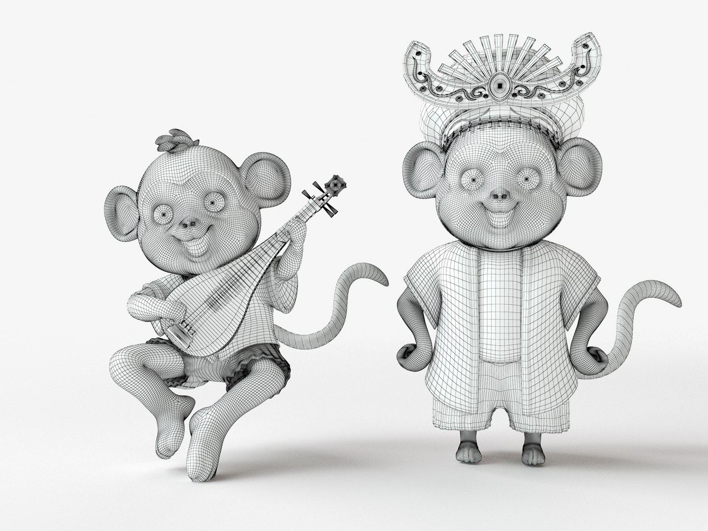 Monkey 3D - TurboSquid 2119200