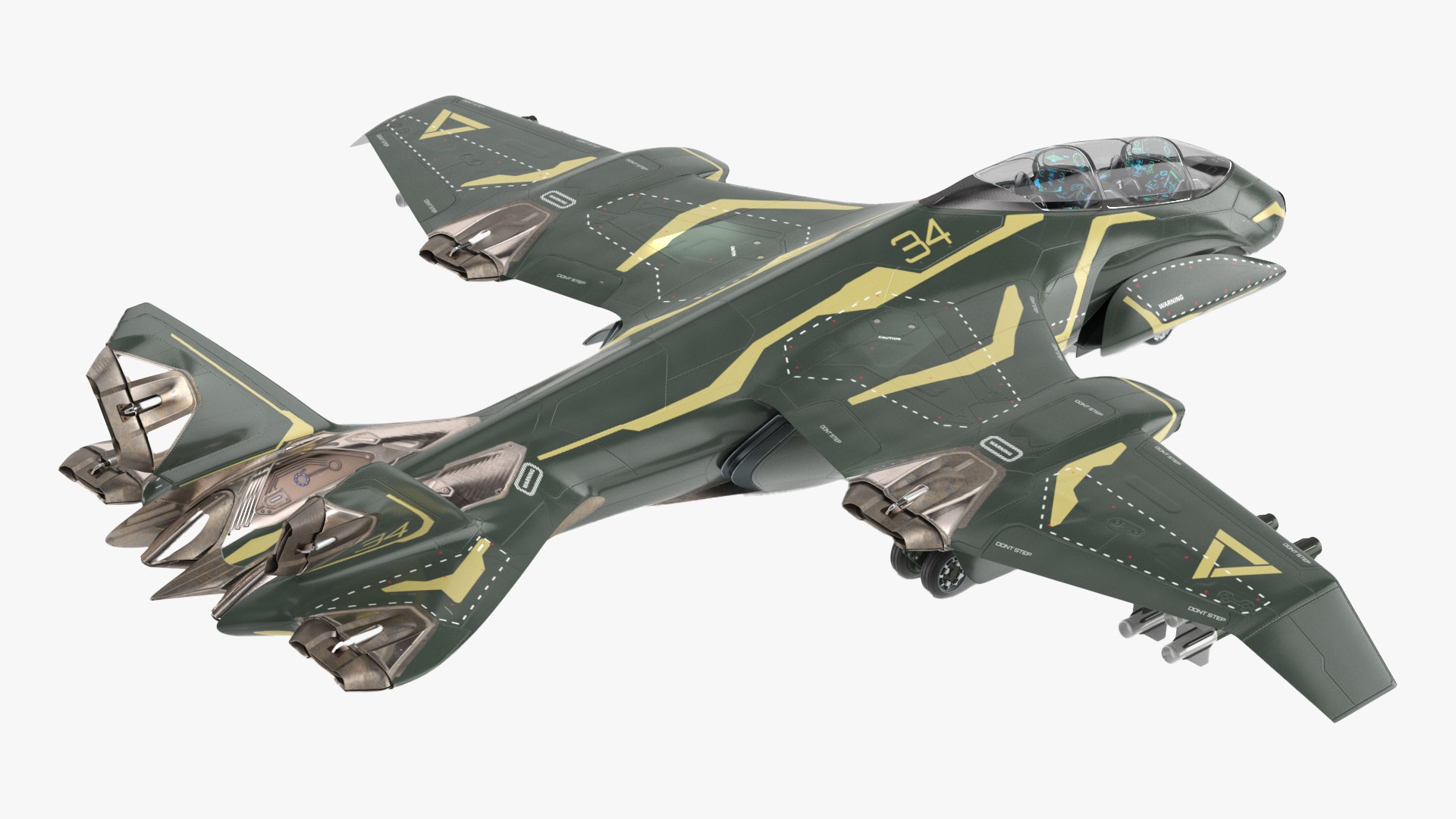 sci fi stealth fighter