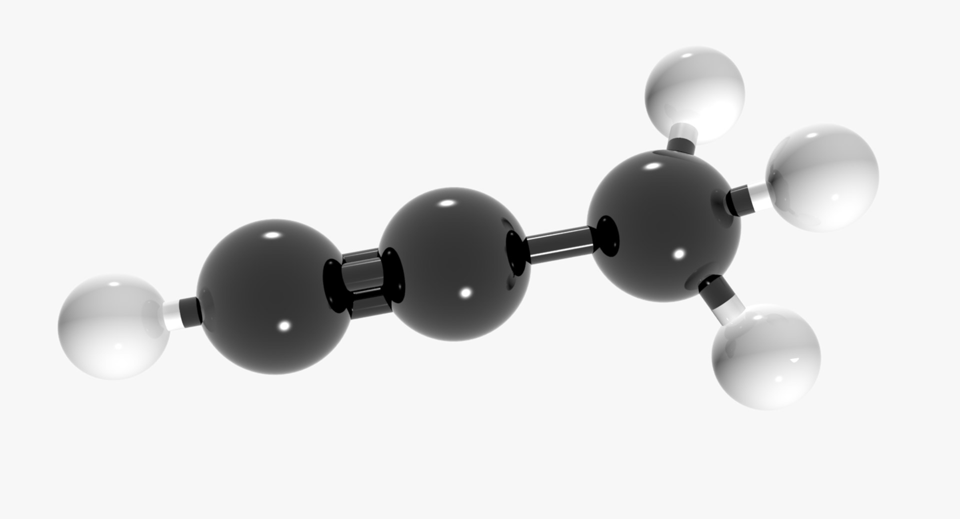Propyne - Methylacetylene Ch3c=ch 3d Max