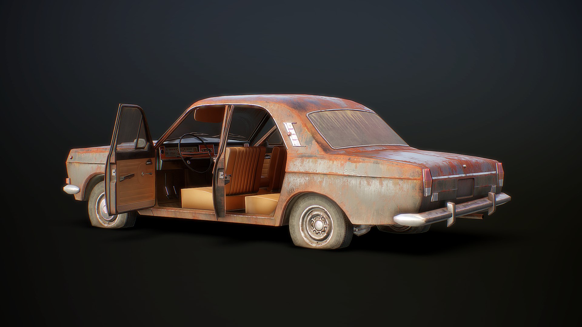 Old Classic Sedan 3D Model - TurboSquid 1406316