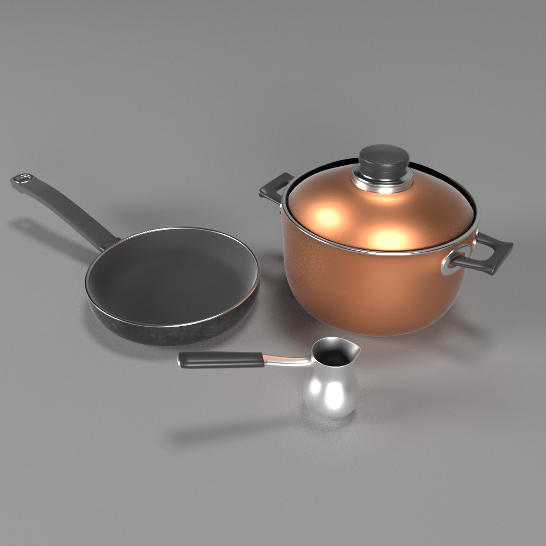 3D kitchenware pan skillet - TurboSquid 1615749