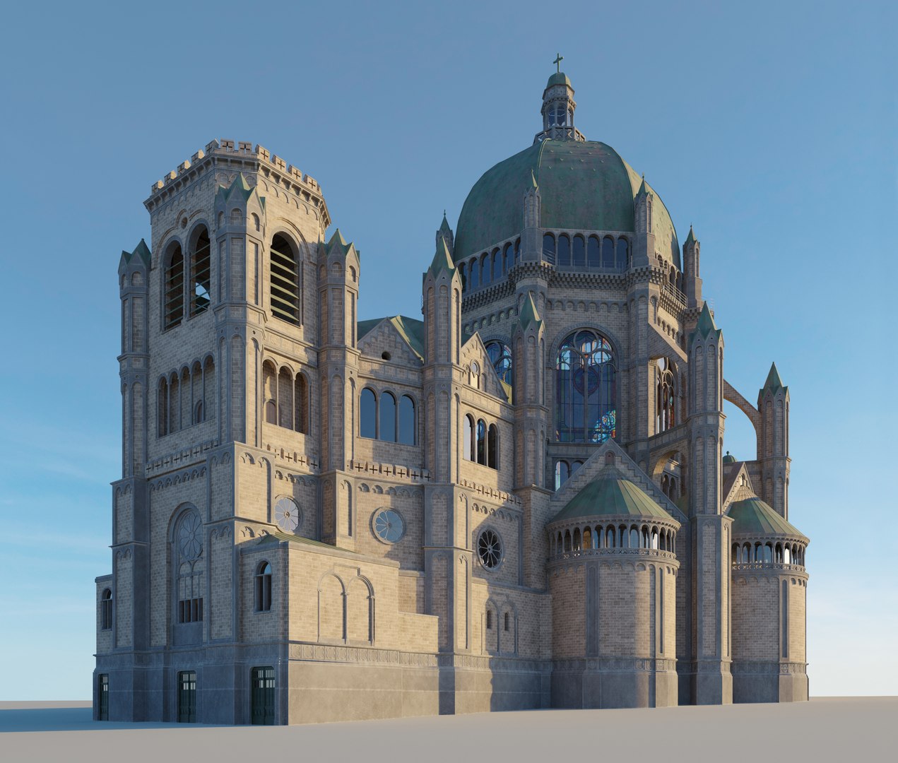 3D Model Royale Sainte Marie Church - TurboSquid 1421866