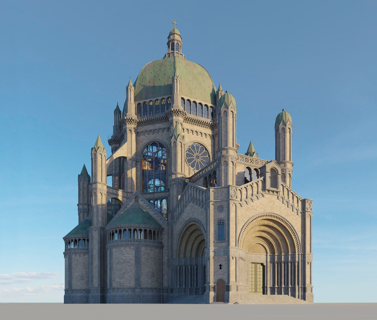 3D Model Royale Sainte Marie Church - TurboSquid 1421866