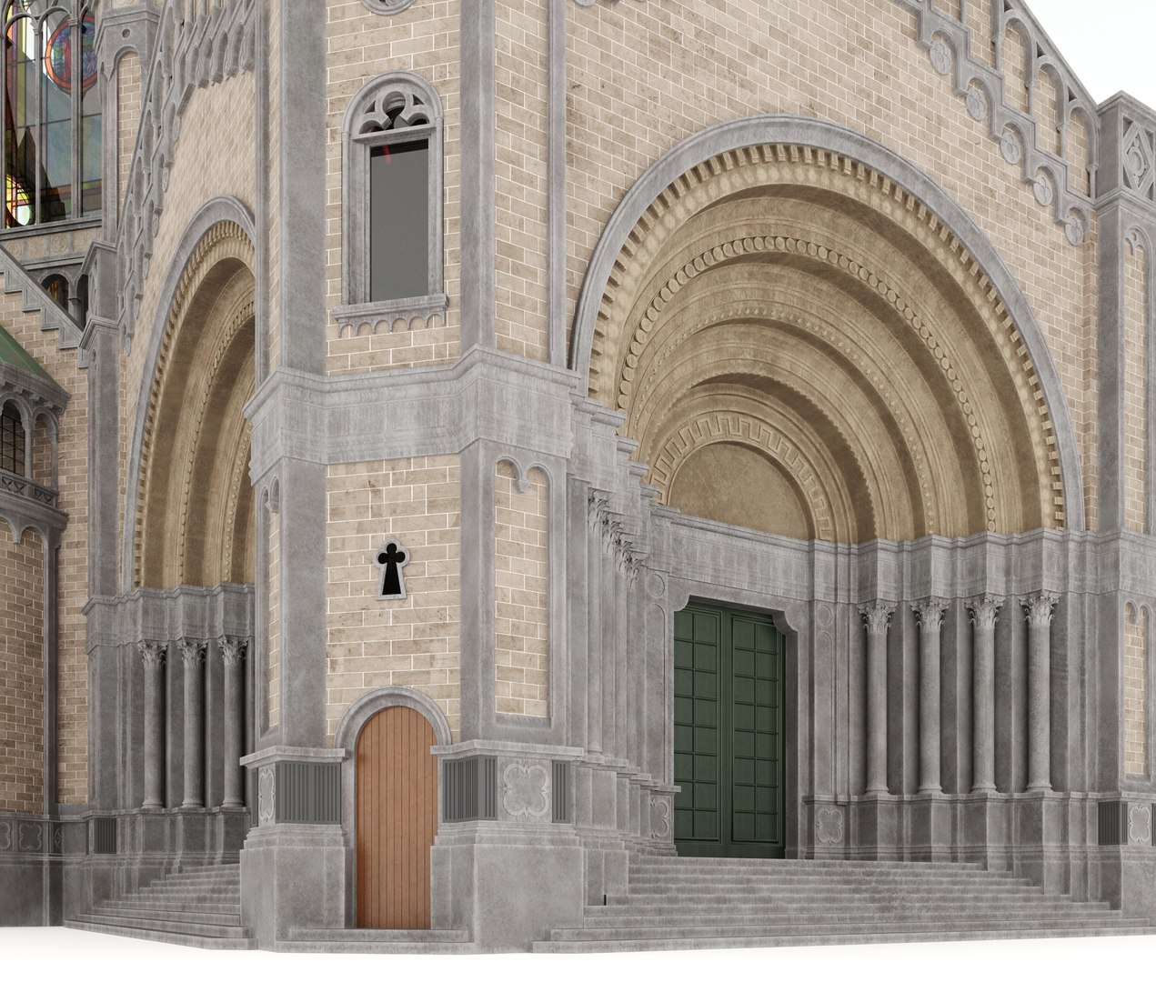3D Model Royale Sainte Marie Church - TurboSquid 1421866
