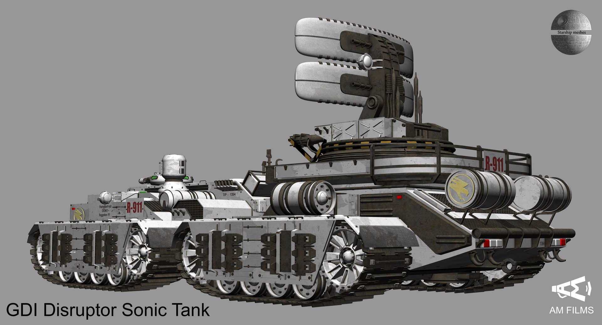 3D GDI Disruptor White model - TurboSquid 1823606