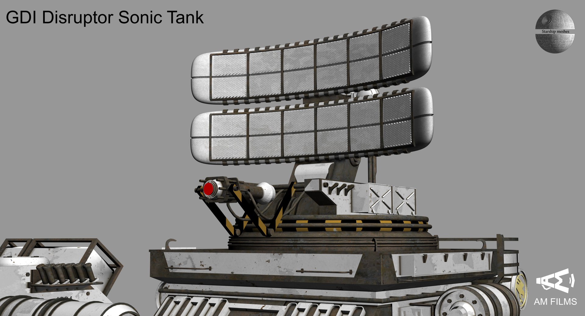 3D GDI Disruptor White model - TurboSquid 1823606