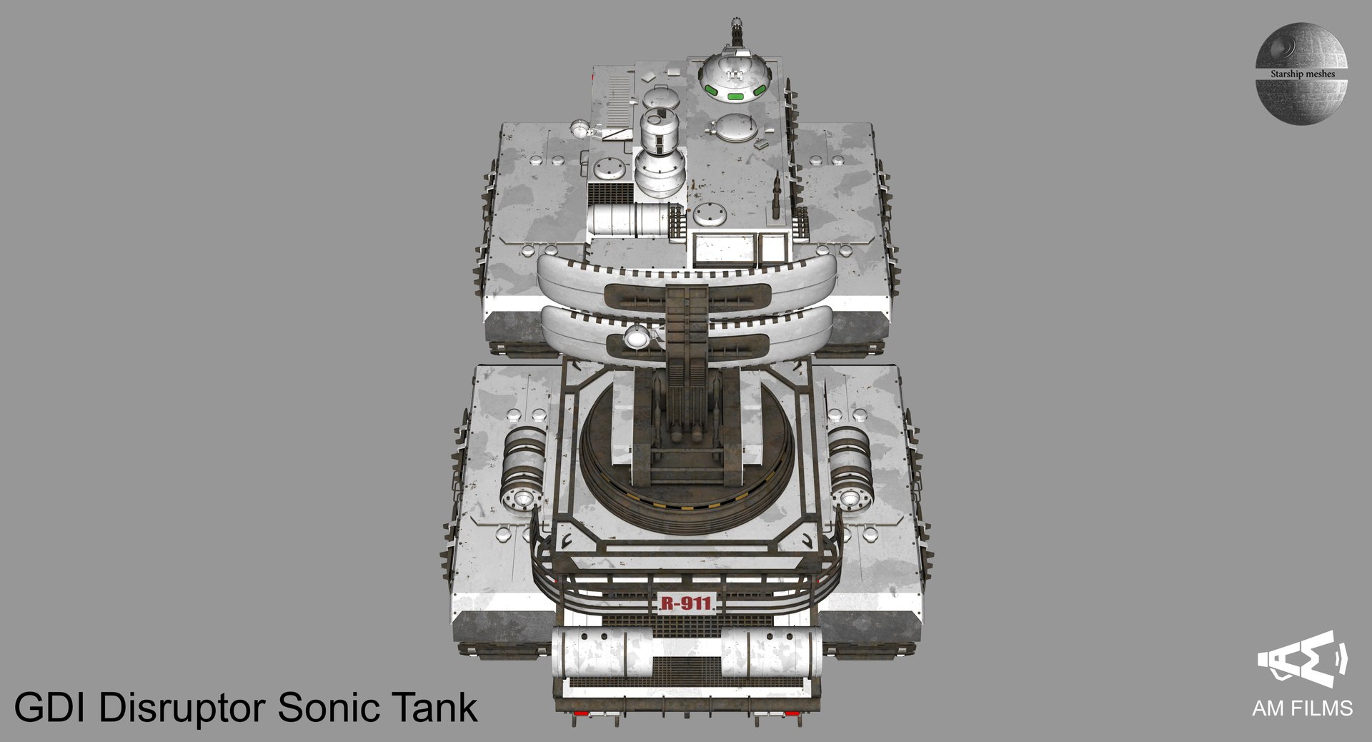 3D GDI Disruptor White model - TurboSquid 1823606