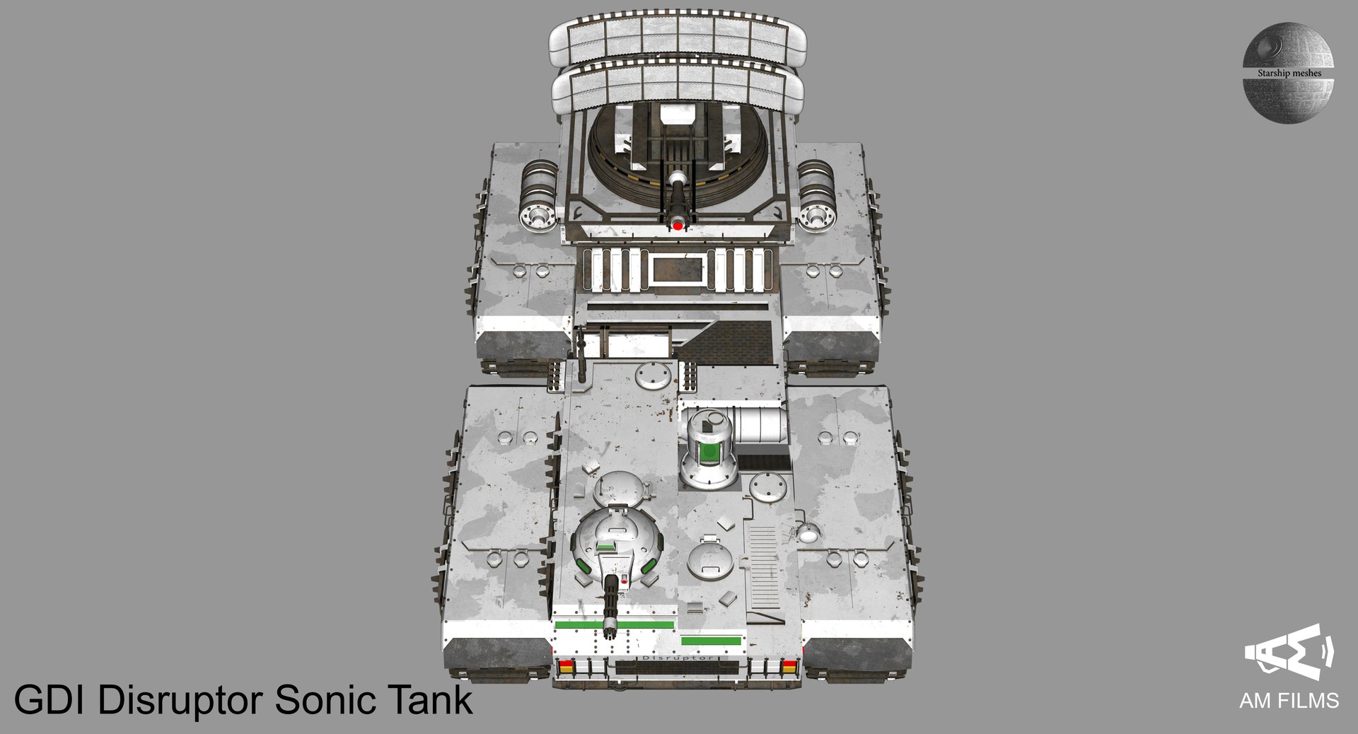 3D GDI Disruptor White model - TurboSquid 1823606