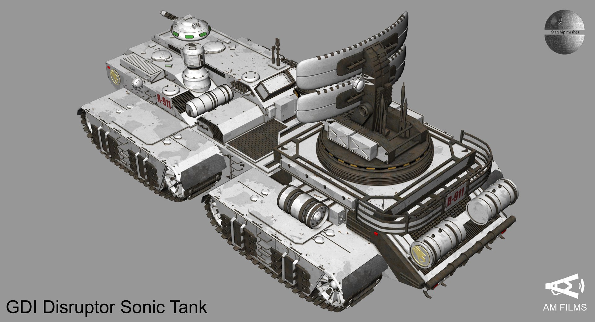 3D GDI Disruptor White model - TurboSquid 1823606