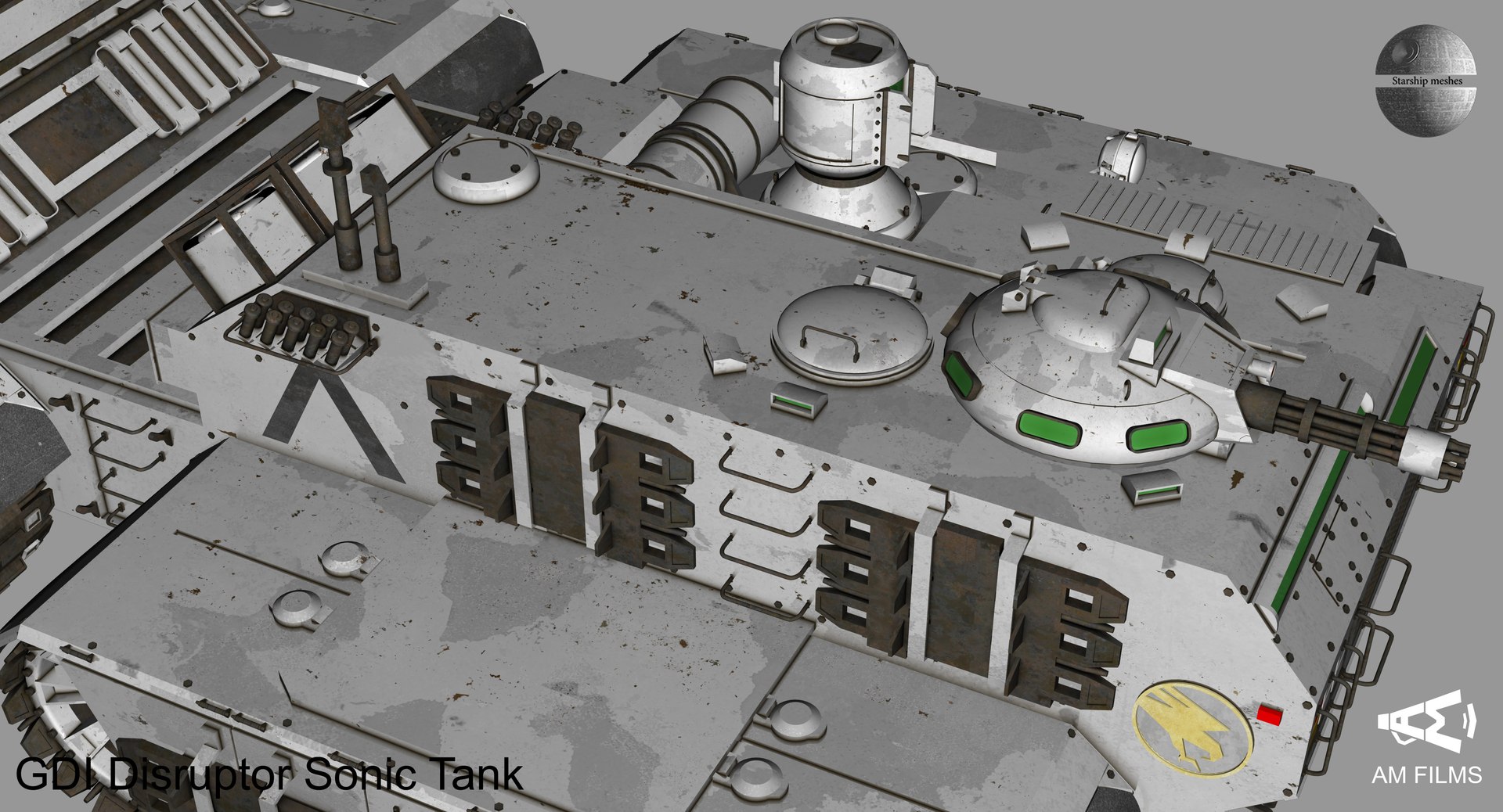 3D GDI Disruptor White model - TurboSquid 1823606