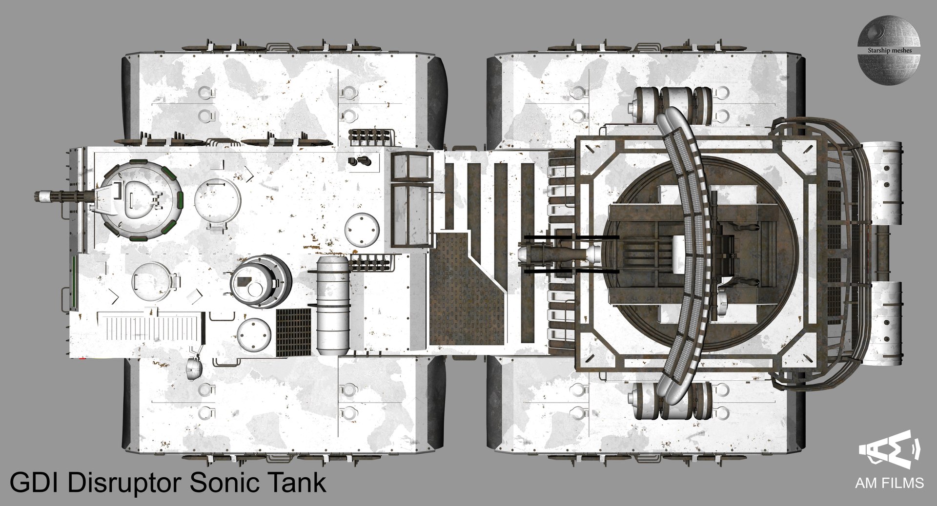 3D GDI Disruptor White model - TurboSquid 1823606