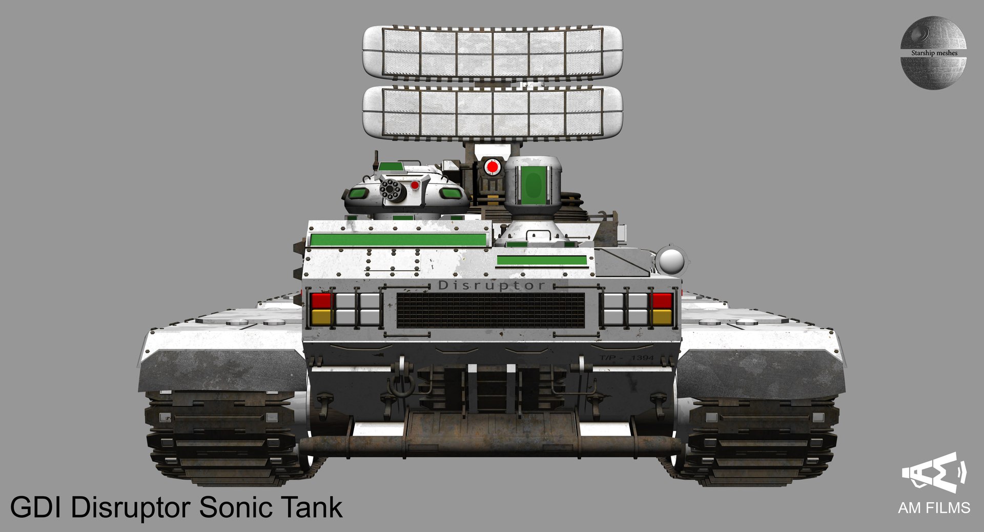 3D GDI Disruptor White model - TurboSquid 1823606