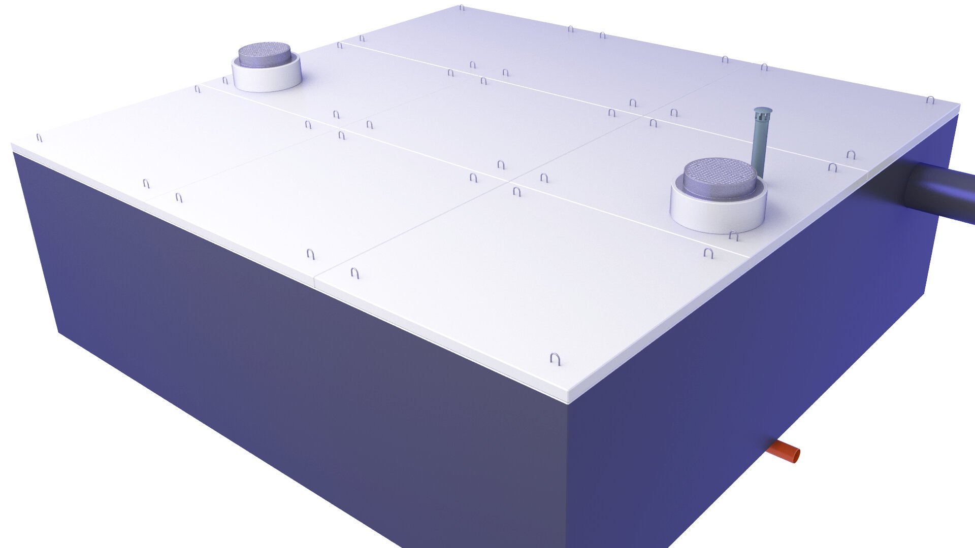 Concrete Stormwater Retention Storage Tank 4 3D Model - TurboSquid 1980063