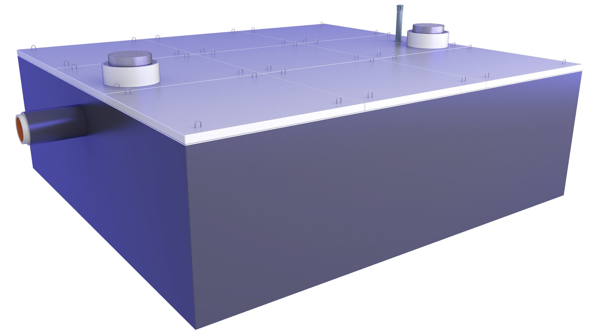 Concrete Stormwater Retention Storage Tank 4 3D Model - TurboSquid 1980063