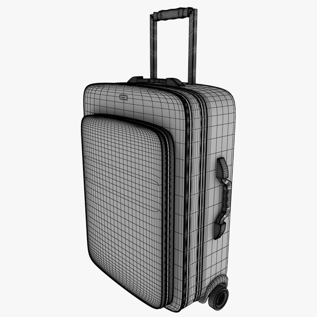 3d Model Suitcase Baggage Bag