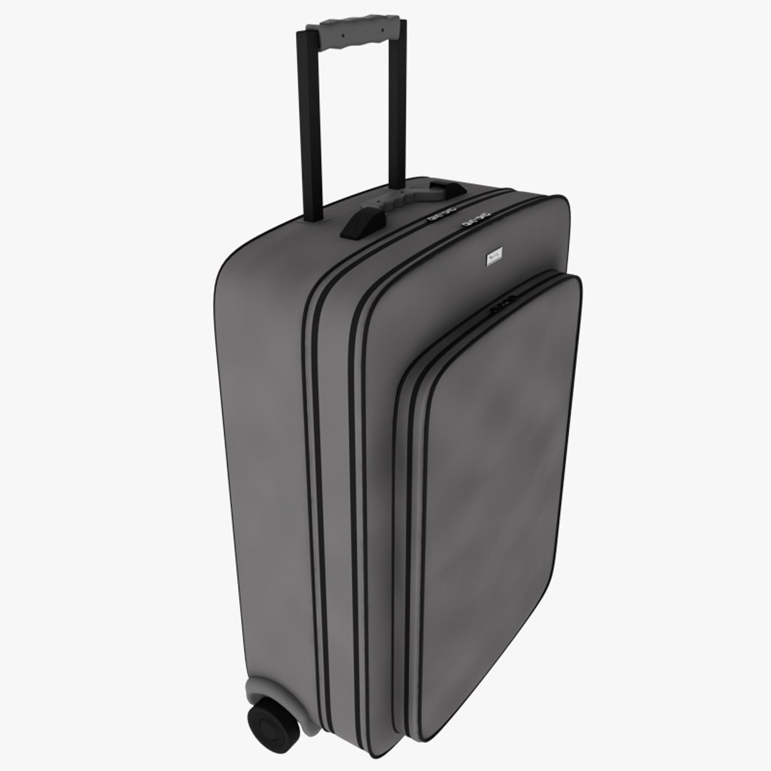 3d Model Suitcase Baggage Bag