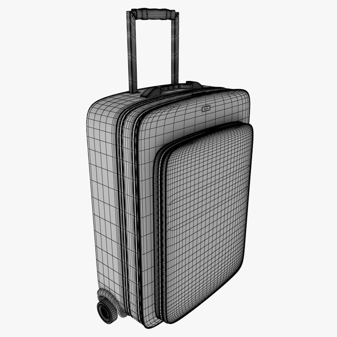 3d Model Suitcase Baggage Bag