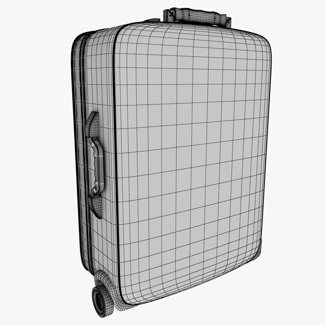 3d Model Suitcase Baggage Bag