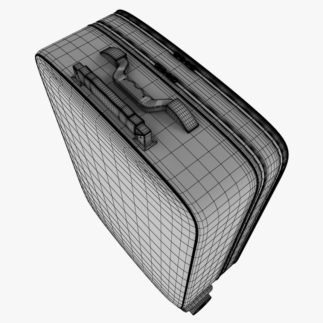 3d Model Suitcase Baggage Bag