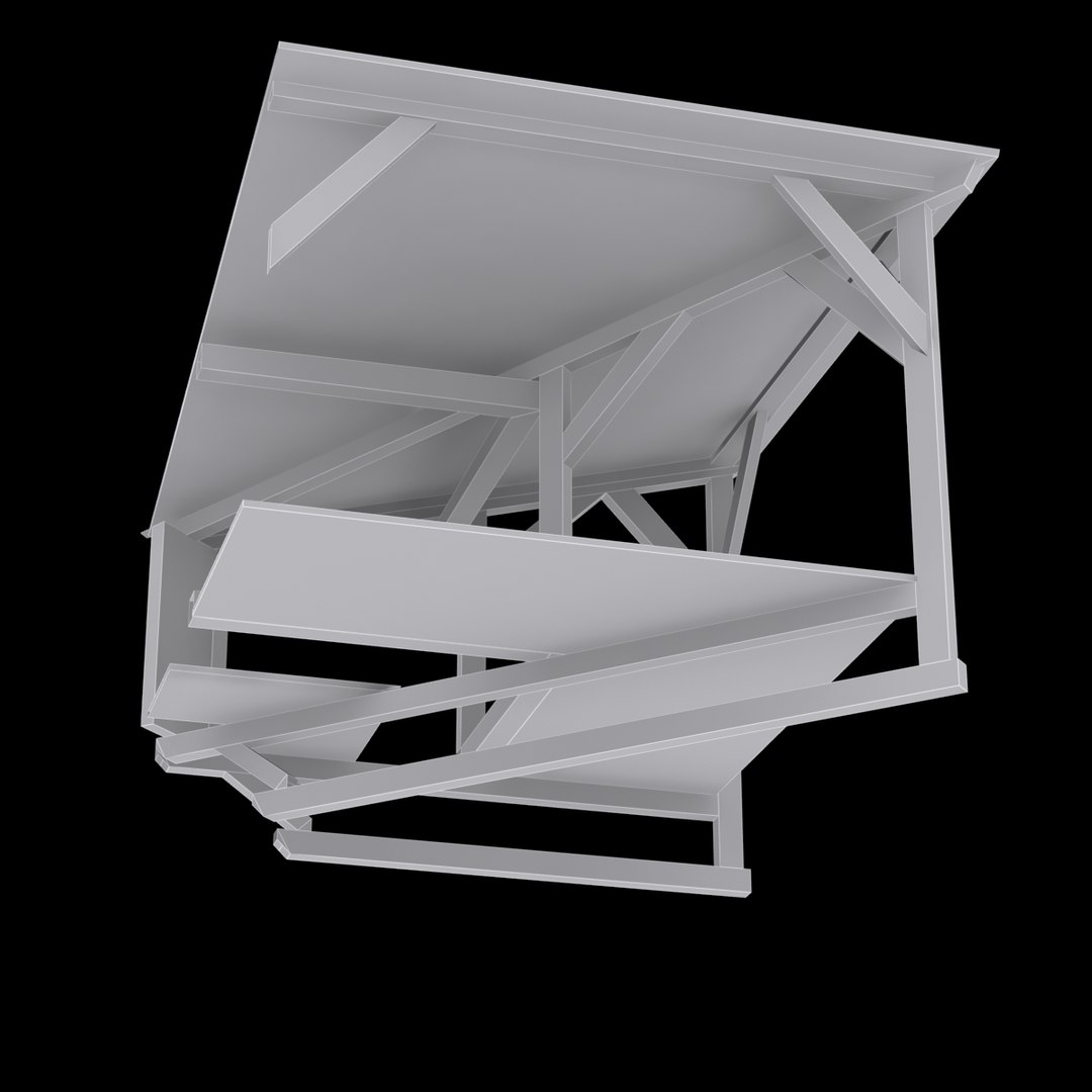 Castle Hoarding Angle Section 3d Max