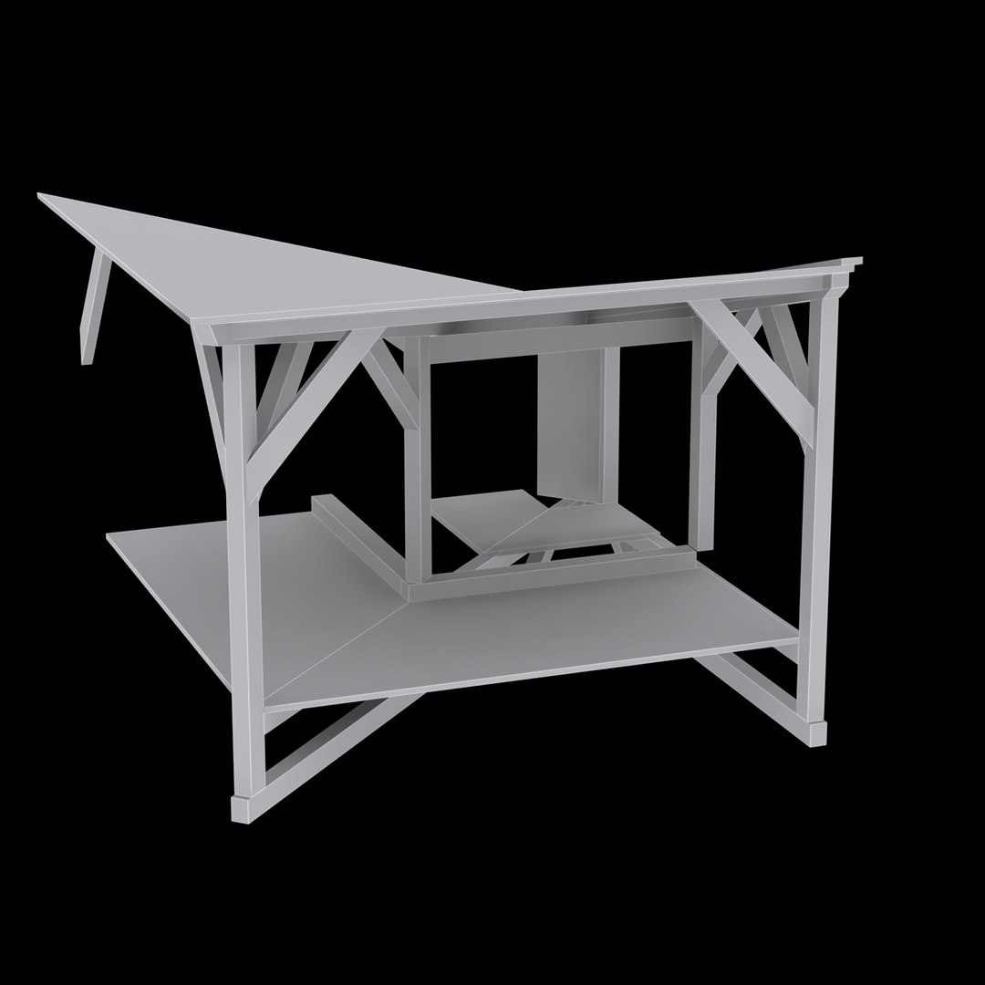 Castle Hoarding Angle Section 3d Max