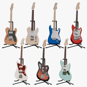 Low Poly Fender Mustang 3D Models For Download | TurboSquid